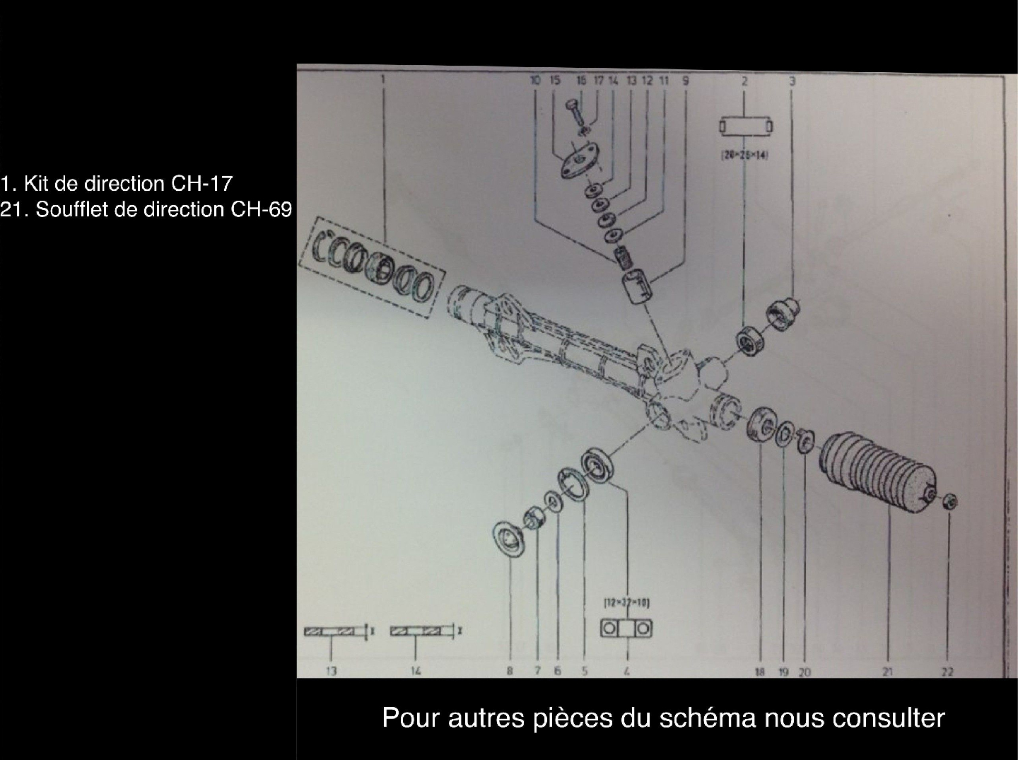Pièces de directionSchémas-Carrosserie-Chassis